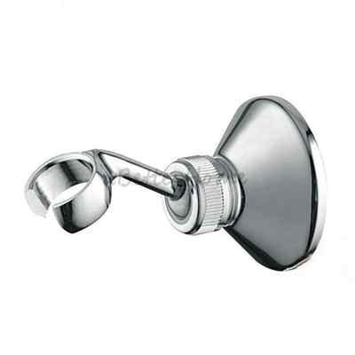 Bathroom Chrome Adjustable Wall Mount Hand Shower Head Bracket Clamp ...