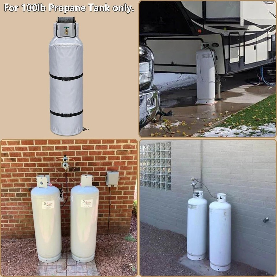 100 Lb Propane Tank Winter Cover Thickened Built-In Anti-Freezing Felt ...
