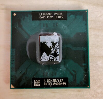 Intel Core Duo Processor T2400 1.83GHz Dual-Core LF80539 Q265A172 2M ...