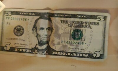 RARE! $5 Dollar Bill STAR NOTE 2017A Series | eBay