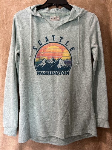 Seattle Washington Vacation Souvenir Gift Hoodie Sz M | eBay