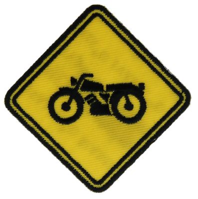 Bike Motorcycle Crossing Sign Embroidered Patch IVAN5453 F2D18O | eBay