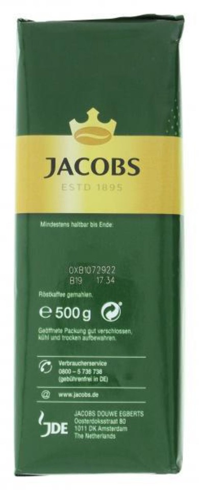 Jacobs Coffee | Jacobs Filter Coffee Krönung Classic | 17,6 Ounce Total ...