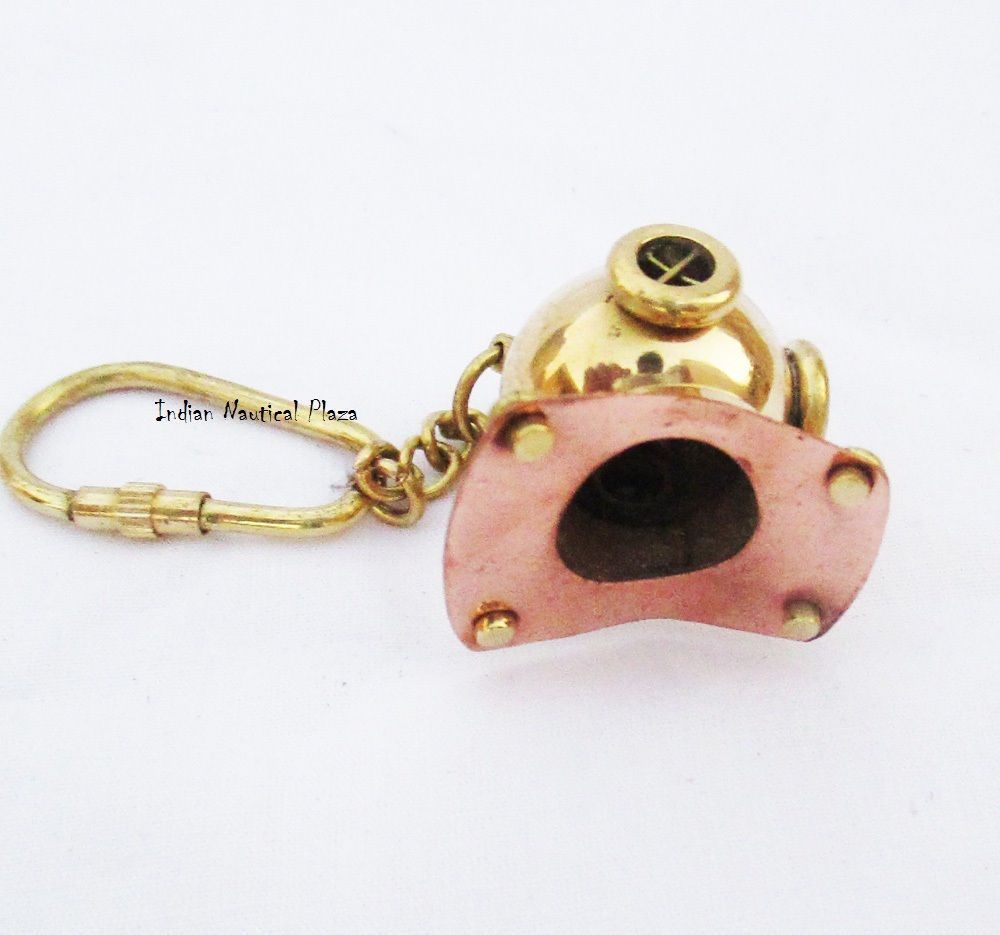 LOT OF 50 DIVERS HELMET SOLID BRASS KEY CHAIN SCUBA DIVING MINI HELMET ...