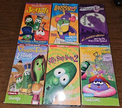 VeggieTales VHS LOT of 6 Tapes - Classic | Grelly USA