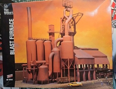 Walthers HO Scale 933-3054 US Steel Blast Furnace Kit. The Works Open ...