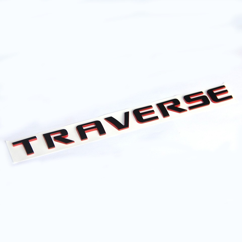 1x OEM RedLine TRAVERSE EMBLEM Badge 3D fits Redline 20896270 | eBay