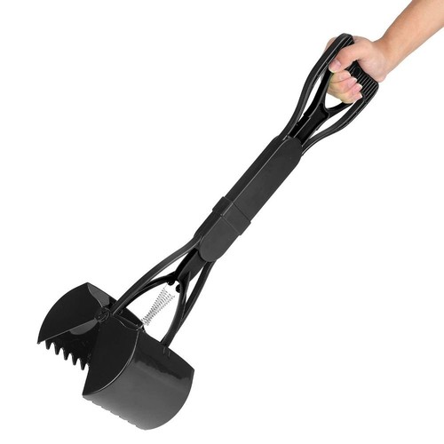 Long handle Poo Remover Picker Black Pet Poop Scoop Durable Dirt Pickup ...
