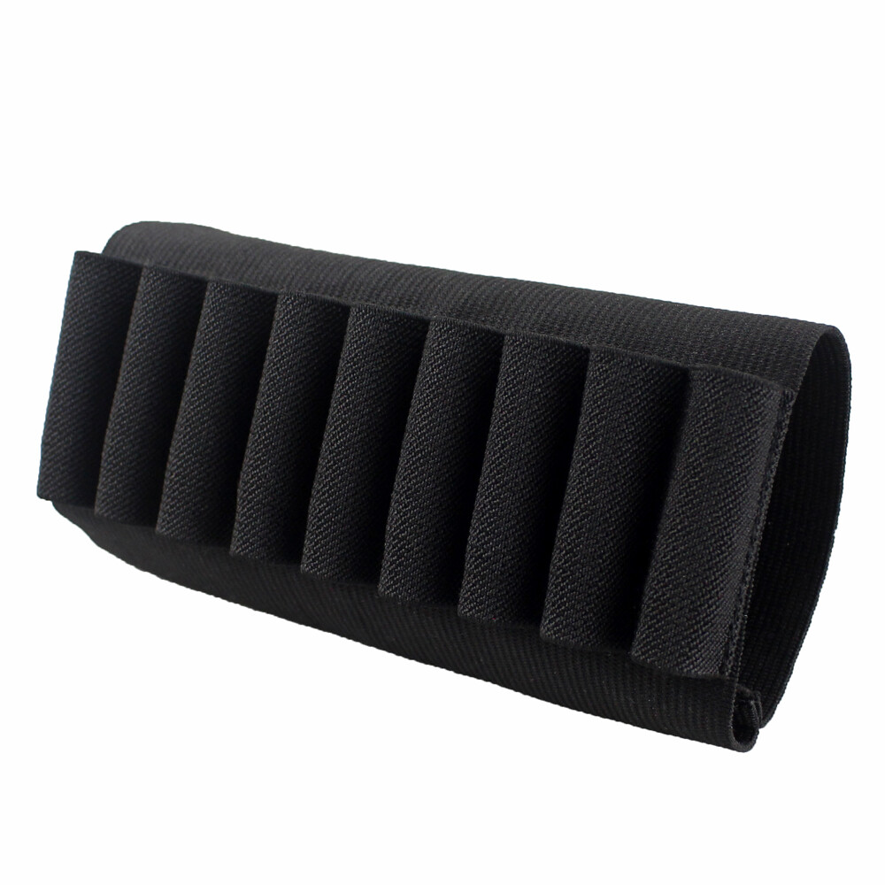 Tactical Shell Holder Riffle Buttstock Sleeve Ammo Holder 9 Rounds ...
