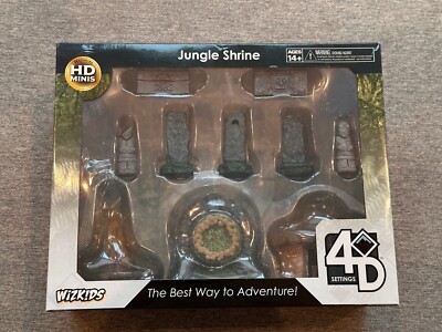 WizKids 73878 Jungle Shrine (4D Settings) Pre-Painted Terrain Miniature ...