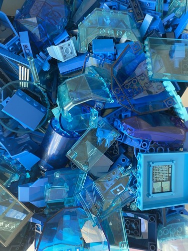 2.2LBS Sorted Clean Beautiful LEGOs - Mix of BLUE LEGO Parts | eBay