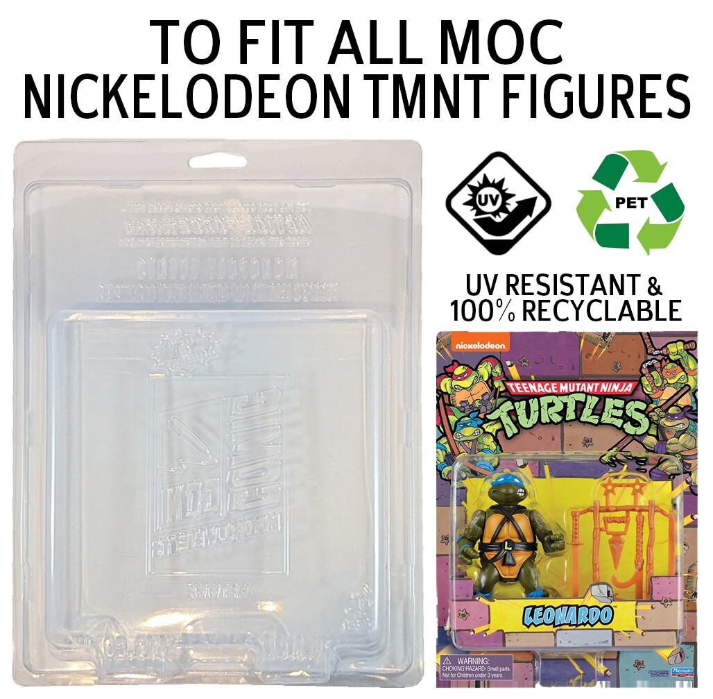 10 Protective Cases For MOC Nickelodeon TMNT 3 3/4" Figures - AFTWWE ...