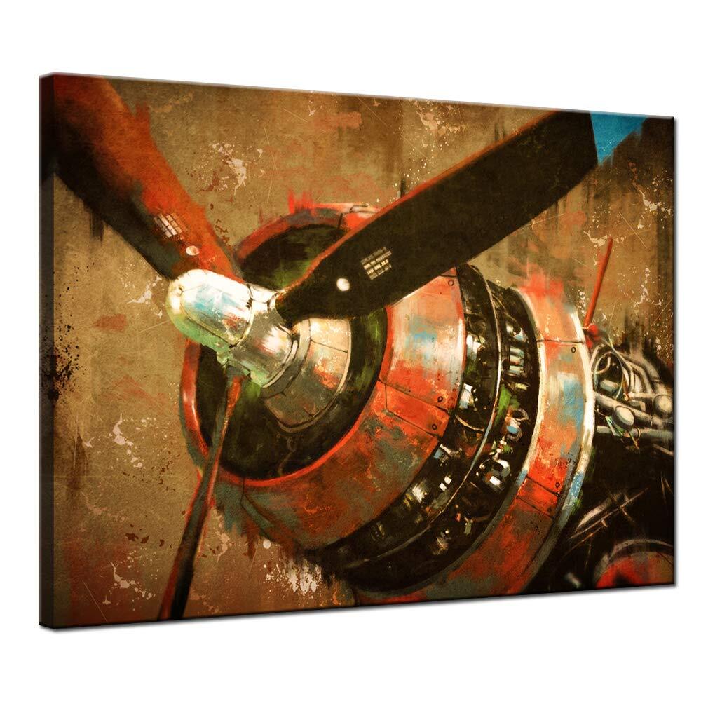 - Canvas Prints Wall Art Vintage Aeroplane Propeller Poster Airplane ...