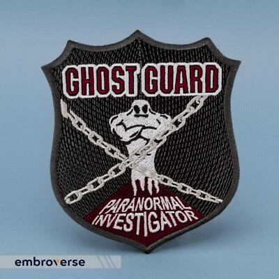 Ghost Guard Patch - Paranormal Monster Investigator - Embroidered Iron ...