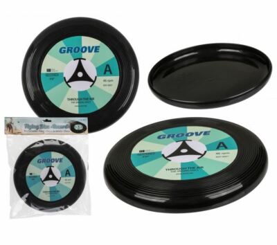 NOVELTY VINYL RECORD DESIGN PLASTIC FRISBEE FLYING DISC OUTDOOR TOY NEW ...