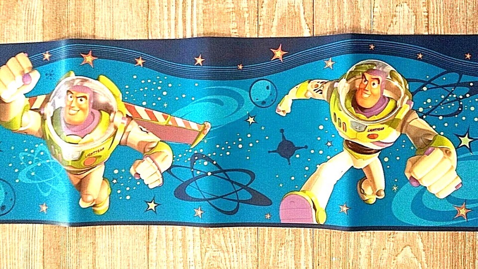 Toy Story Buzz Lightyear Wall Border Peel & Stick 5 Yd. Roll | eBay