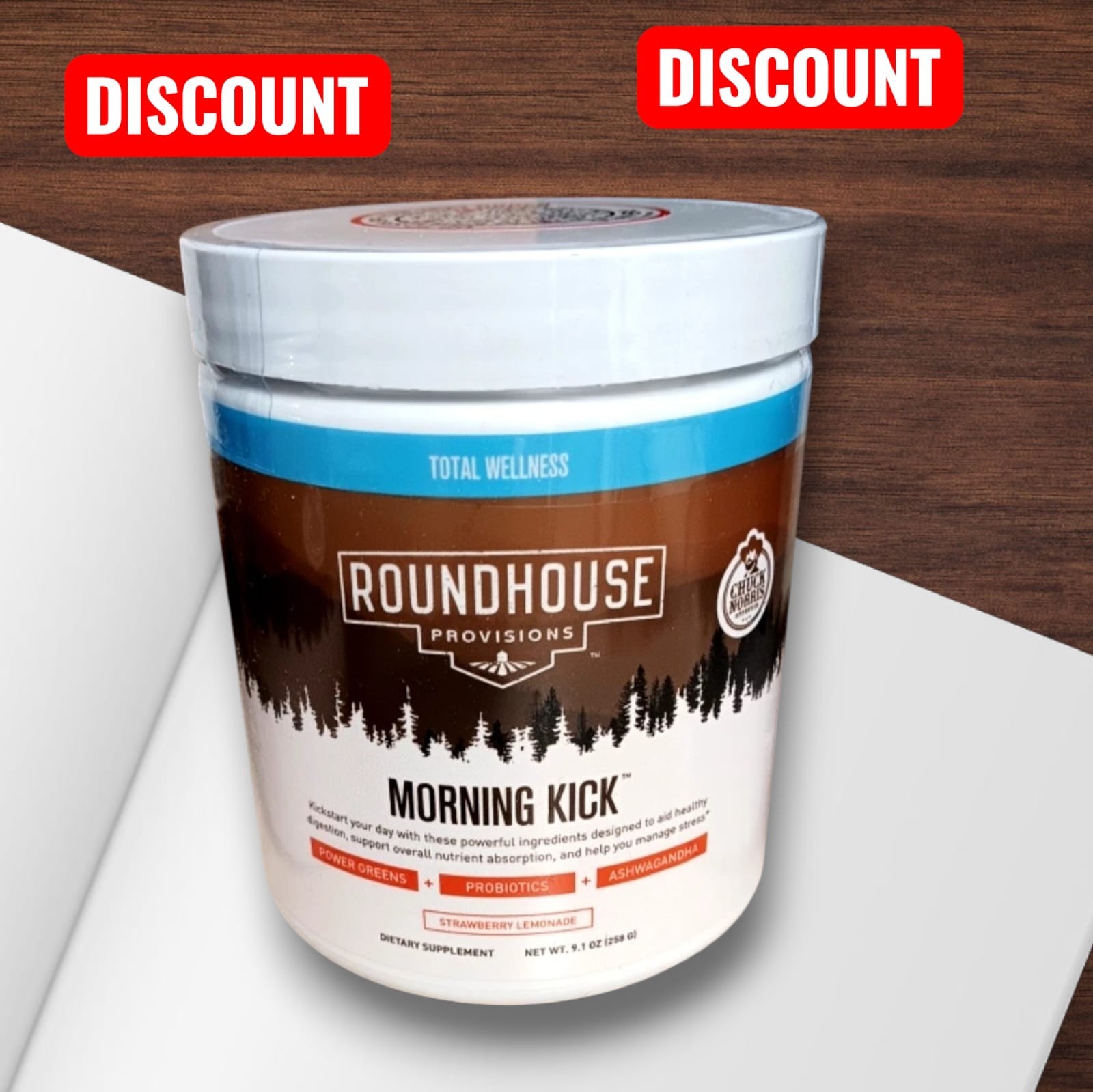 By Chuck Norris Morning Kick green Superfoods Powder Supplement with ...