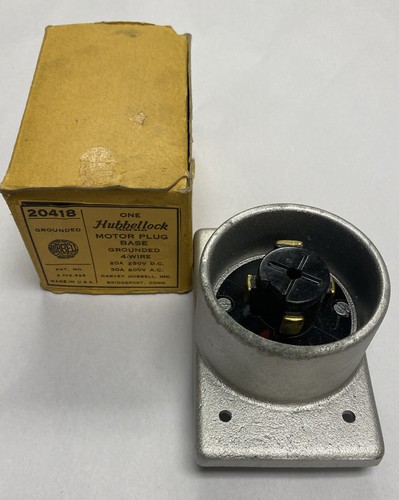 Hubbell 20418 Flanged Inlet Hbl20418 for sale online | eBay
