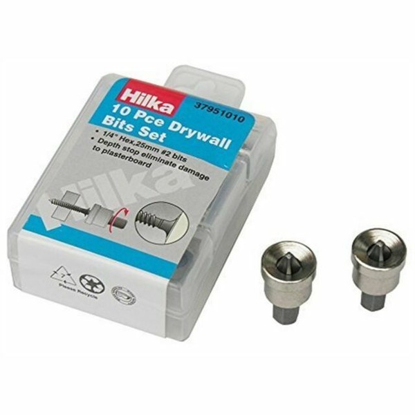 10 X Drywall Dimpler Ph2 Bits Must for Fixing Plasterboard Depth Stop ...