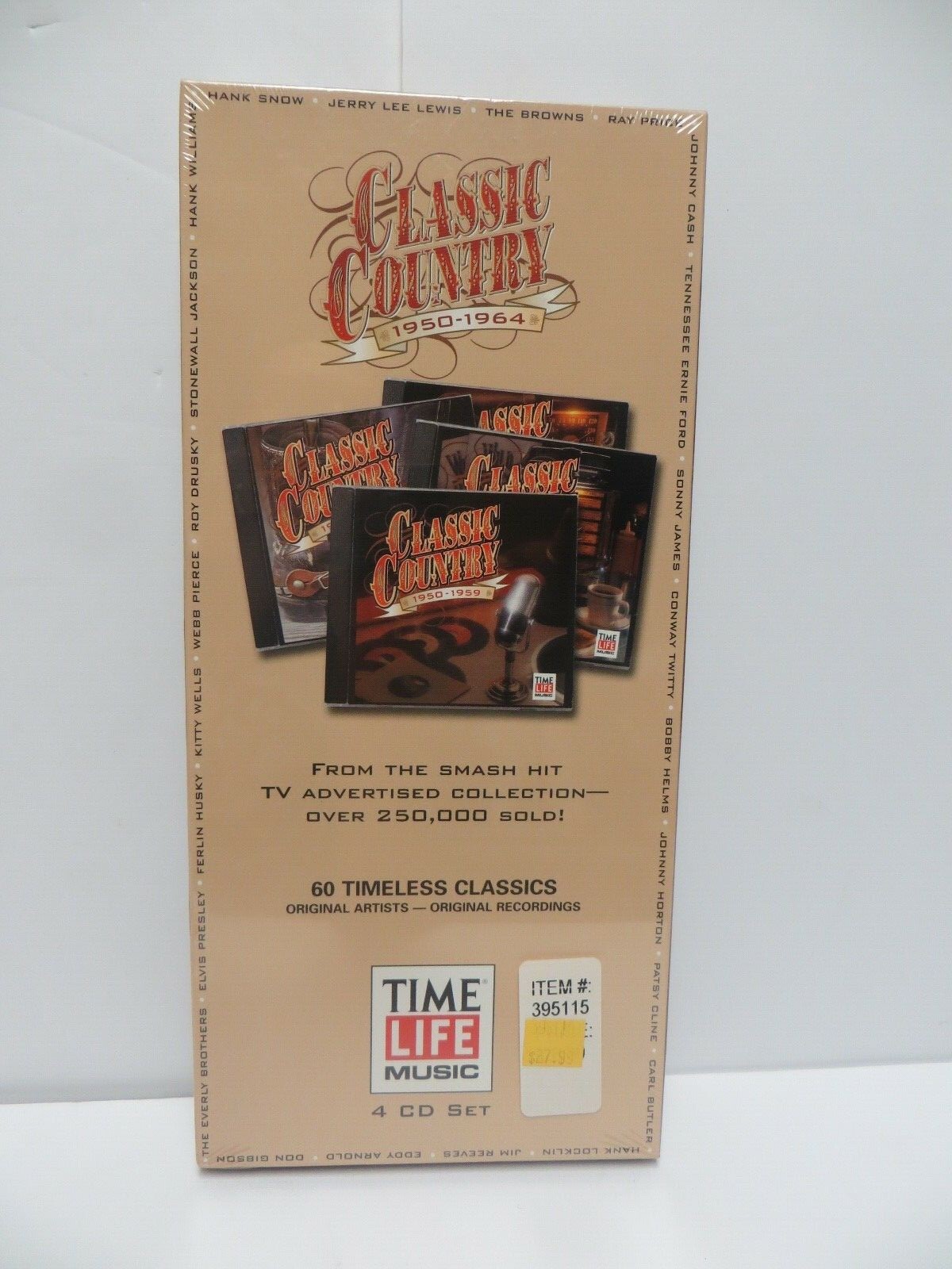 NEW Time Life "Classic Country" CD Set - 4 Discs - 60 Songs - 1950-1964 ...