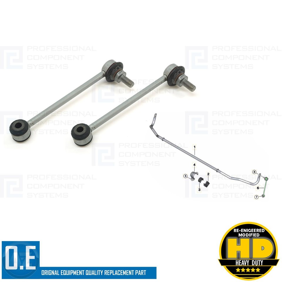 FOR BMW M3 E90 E92 E93 REAR ANTI ROLL BAR STABILISER DROP LINKS PAIR ...