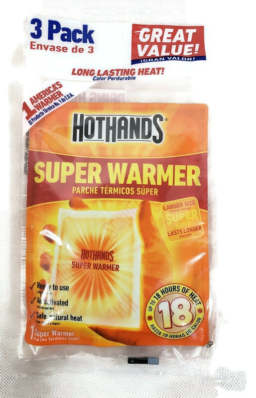 HotHands Body & Hand Super Warmers Up to 18 Hours of Heat 3 Individual ...