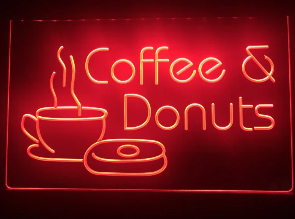 Coffee And Donuts Sign