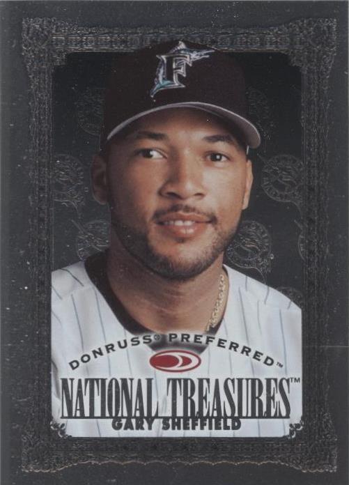 1997 Donruss Preferred - National Treasures Silver Gary Sheffield #191 ...