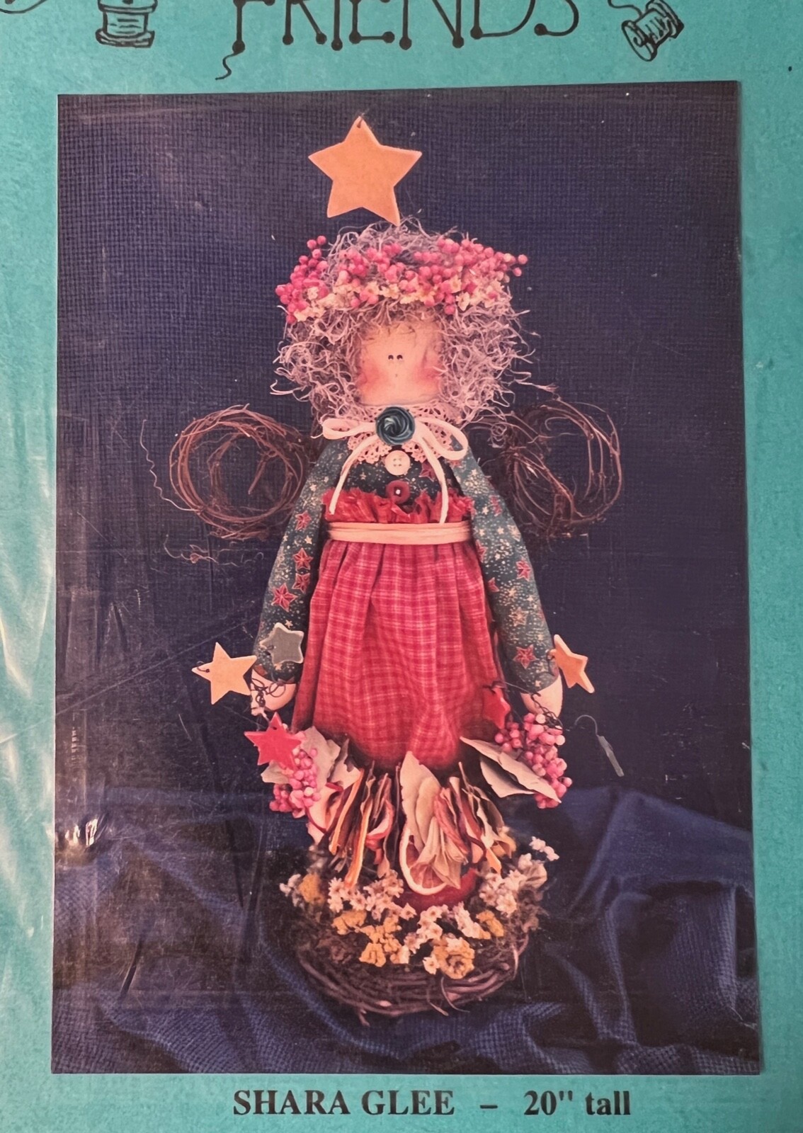 VTG Homespun Friends #115 Sew Pattern Shara Glee Primitive Angel 20 ...