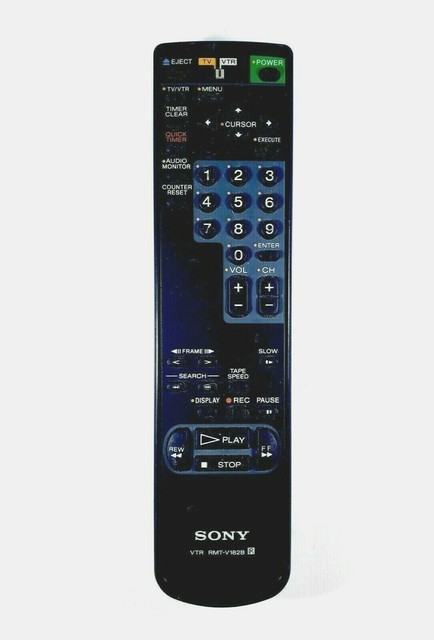 Sony VTR Rmt-v182b VCR TV Remote Control Slv660 Slv660hf Slv660hhf for ...