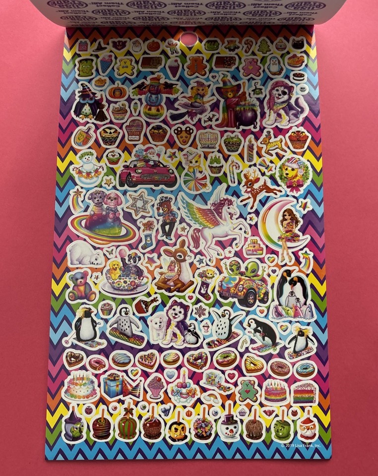 New Lisa Frank Sticker Book 600+ Stickers | eBay