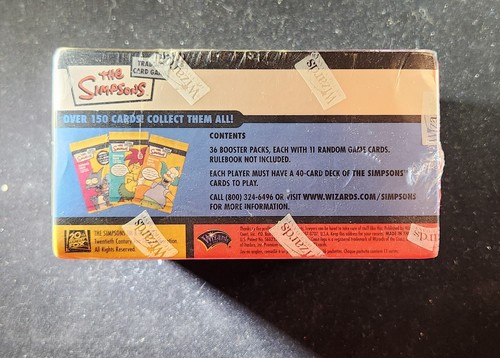 The Simpsons Trading Card Game - Sealed Box - Wizards of the Coast | eBay