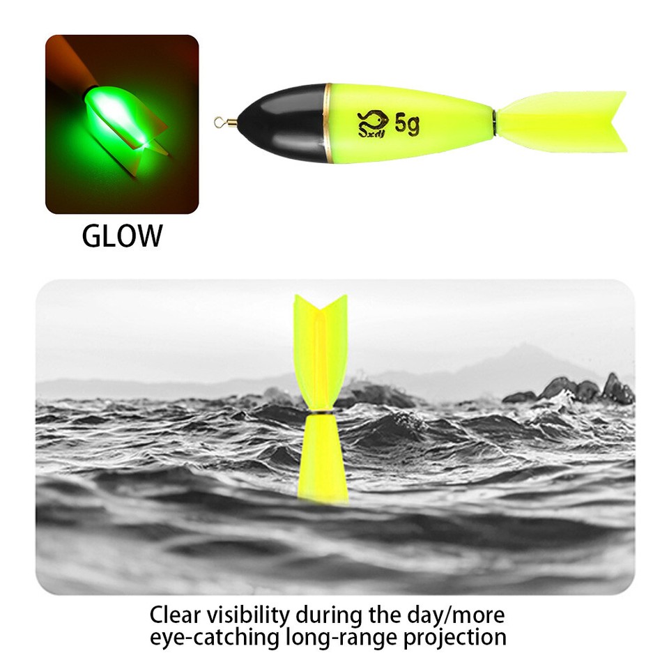 Fishing Floats Fishing Bobbers Reusable Night Fishing Float Light Stick ...