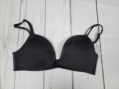 Victoria's Secret Black Lightly Lined Padded No Wire Bra, Size 32C | eBay
