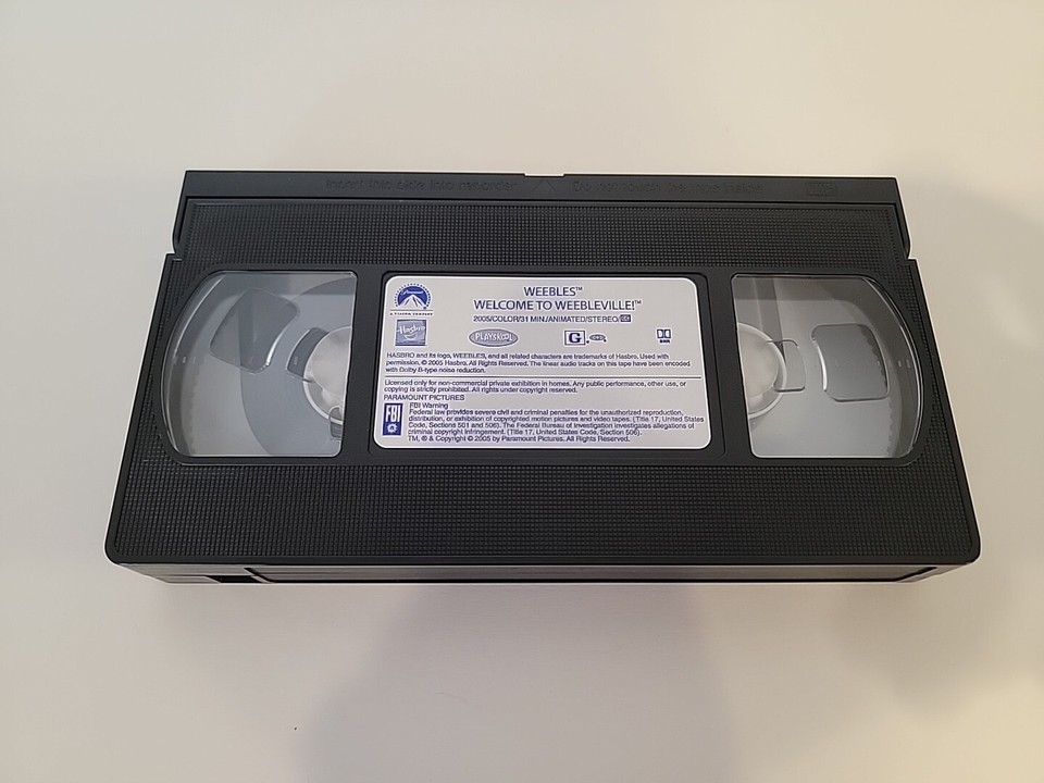 Playskool Weebles VHS Tape 2005 Welcome to Weebleville 3D Animation ...