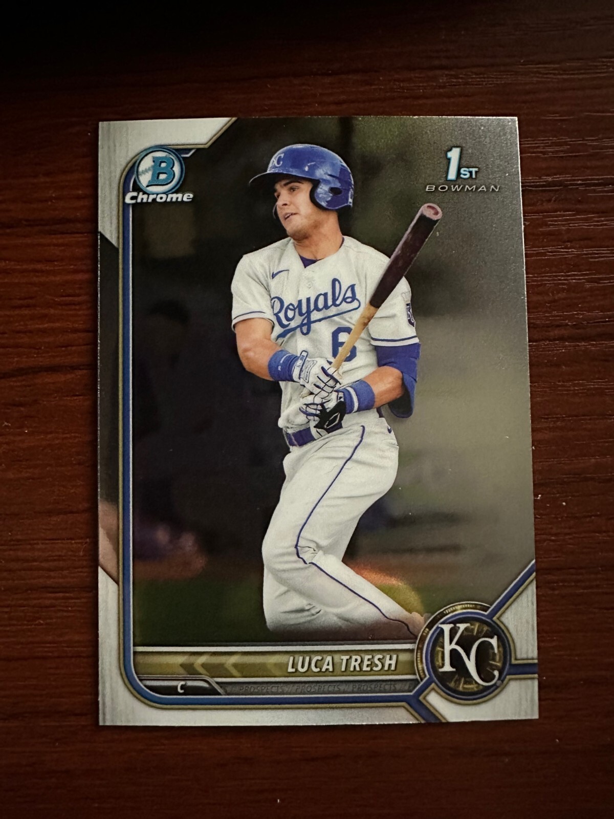 2022 1st Bowman Chrome BCP136 Luca Tresh Kansas City Royals Baseball ...