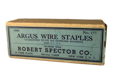5000 Argus Wire Staples No. 177 Fits Standard Machines 1/2” X 1/4” | eBay