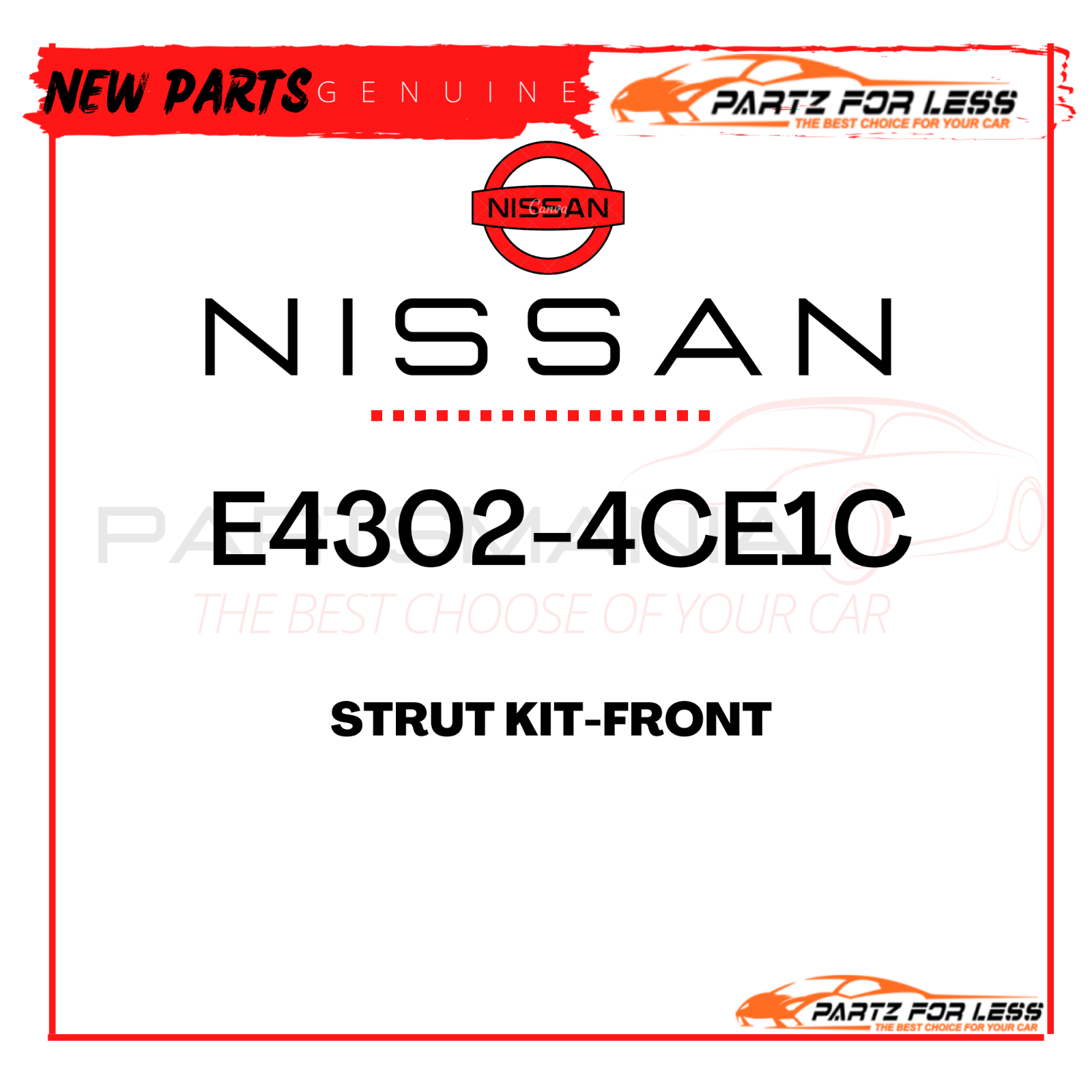 E4302-4CE1C NISSAN GENUINE STRUT KIT FRONT E43024CE1C NEW OEM | eBay