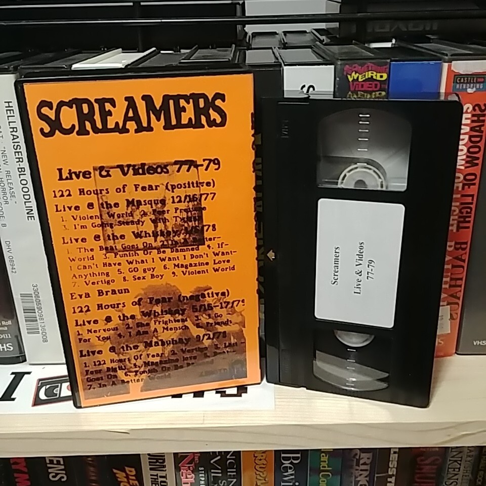 The Screamers Live & Videos 77-79 VHS Punk Rock No Wave | eBay