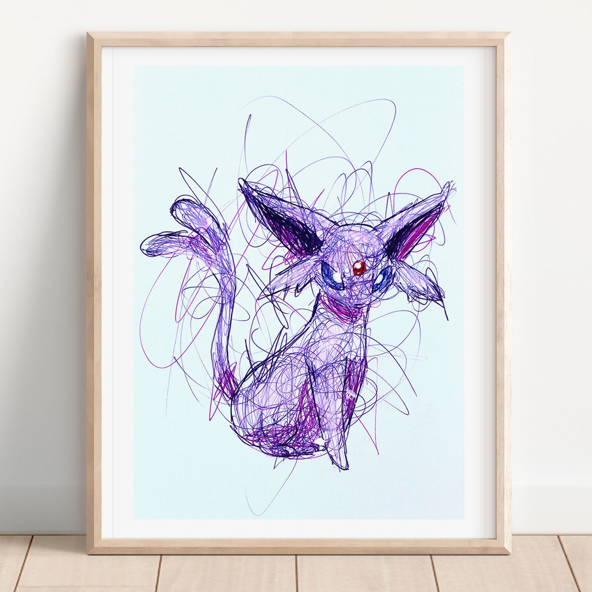 How To Draw Espeon A Horrible Drawing I Made.... Umbreon And Espeon.