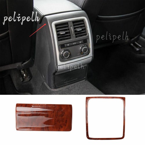 For VW Passat B7 2011-2015 Red Wood Grain Rear Air Outlet Vent Frame ...