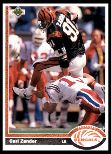 1991 Upper Deck #223 Carl Zander Cincinnati Bengals Football Card | eBay