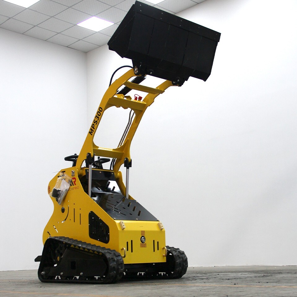 New POWERFUL 13.5HP Hydraulic Mini Skid Steer Loader Stand-on Track Gas ...