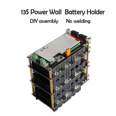 48V 13S Power Wall 18650 Li-ion Battery Module Battery Box Holder BMS ...