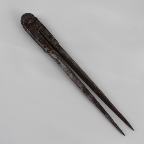 Antique COMPAS Dry Tip Tool Vintage Carpentry Iron Forging 19th century ...