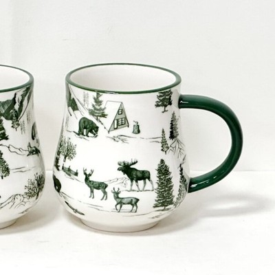 Grace's Teaware Vintage Winter Forest Chocolate Mug, Set of 4 | eBay
