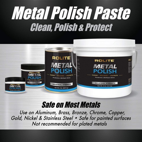 Rolite - RMP45z Metal Polish Paste - Industrial Strength Scratch ...