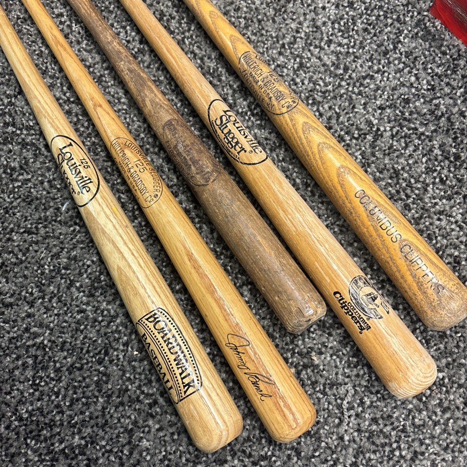 Vintage Mini Wooden Souvenir Baseball Bat Lot Of 5 Various Mini Bats | eBay