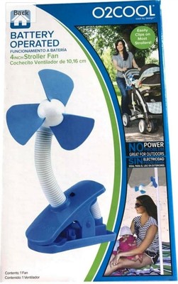 Travel O2 cool fan 4 Inch Stroller Fan, or for desk fan or personal fan ...