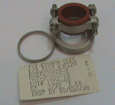 ITT Cannon Back Shell NLS-S-22 / E/B ASSY KJF22N MS27506F22-2, 057-3012 ...
